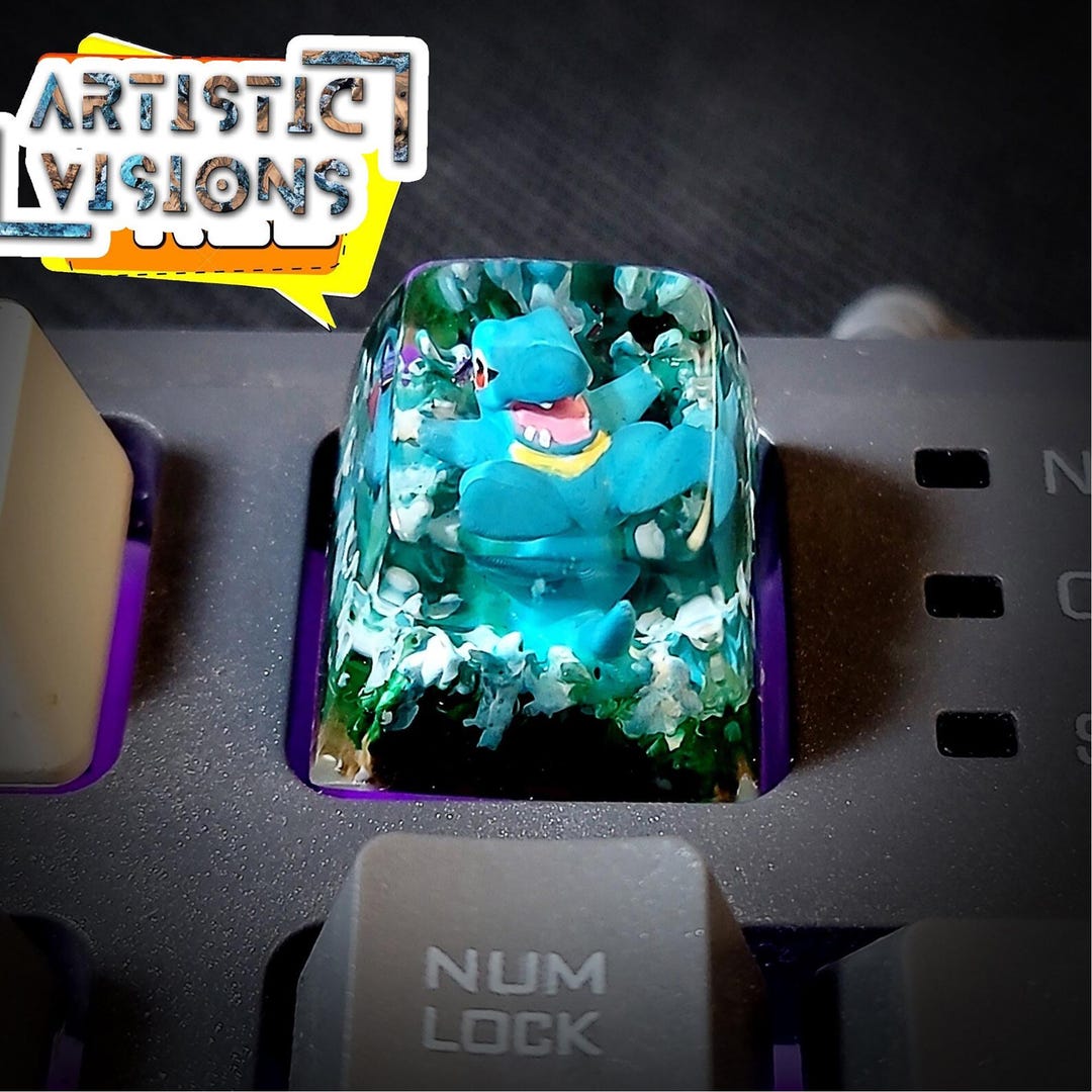 Pokemon Mewtwo Artisan Keycaps Epoxy Resin - Etsy