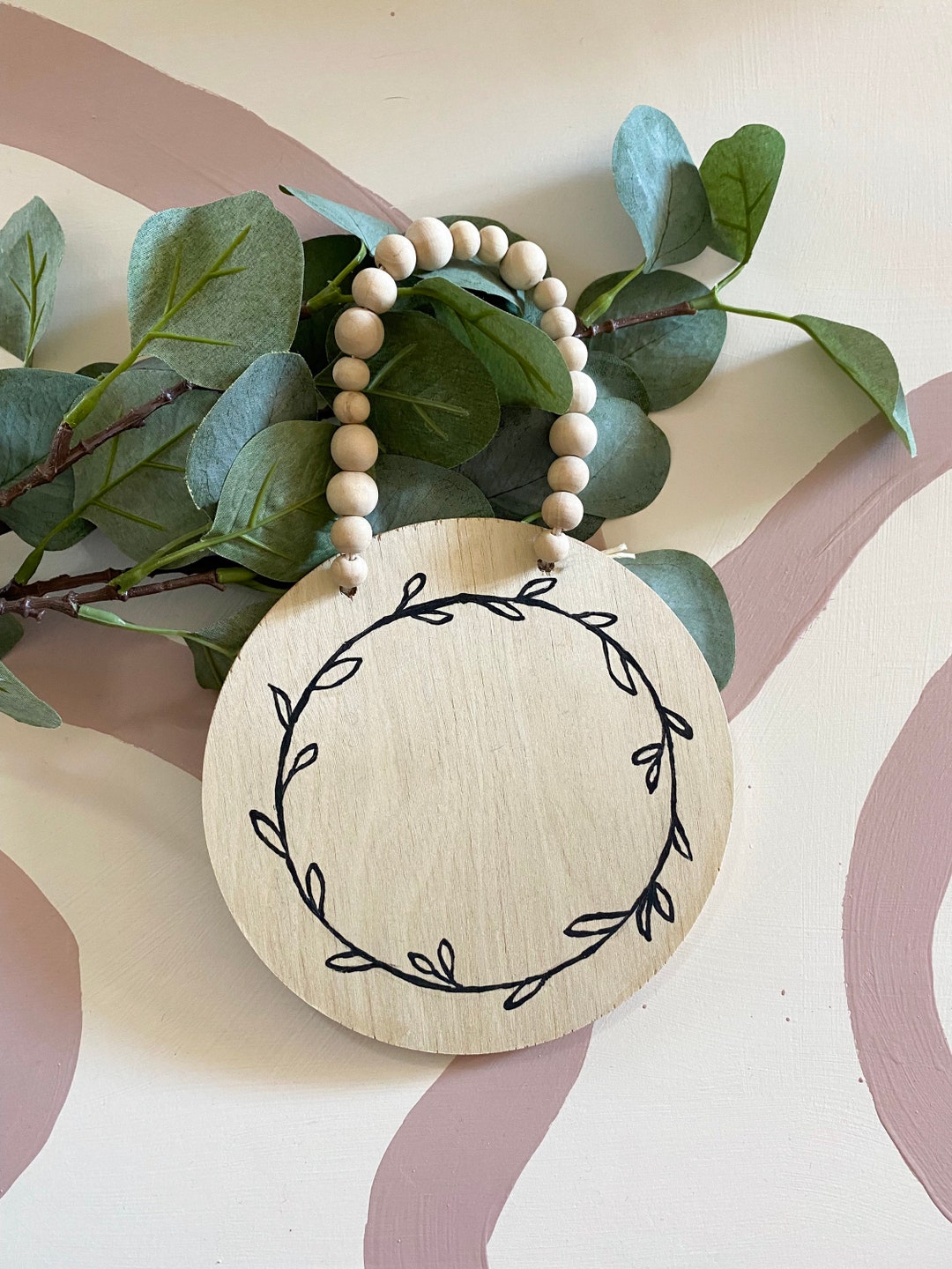 Mini Hand Painted Wooden Sign Personalized Initial Customizable ...