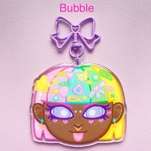 Bubble and Cora Kawaii Charm Keyring // Kidcore Fairy Kei Decora - Etsy