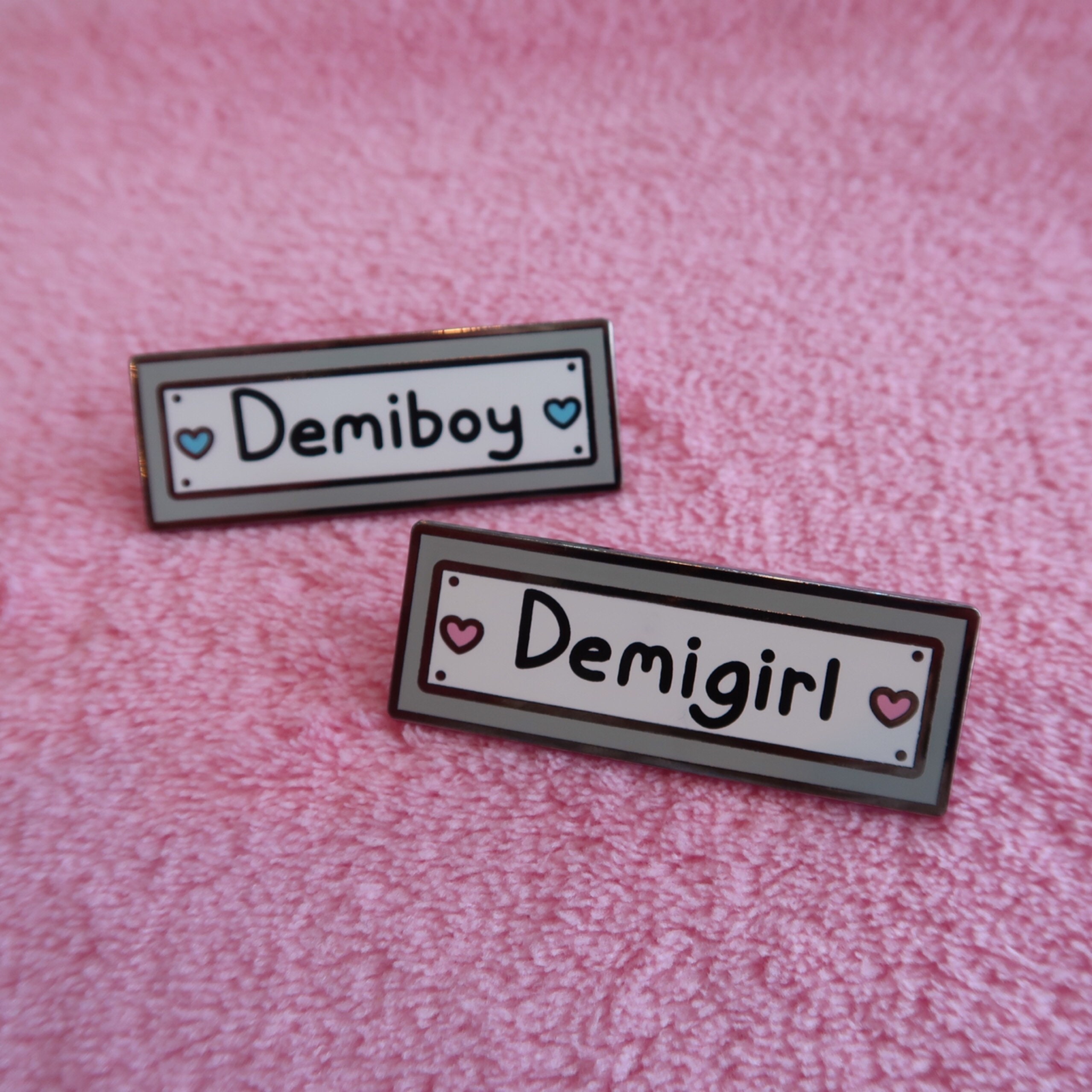 Demiboy Demigirl Kawaii Enamel Pin - Etsy UK