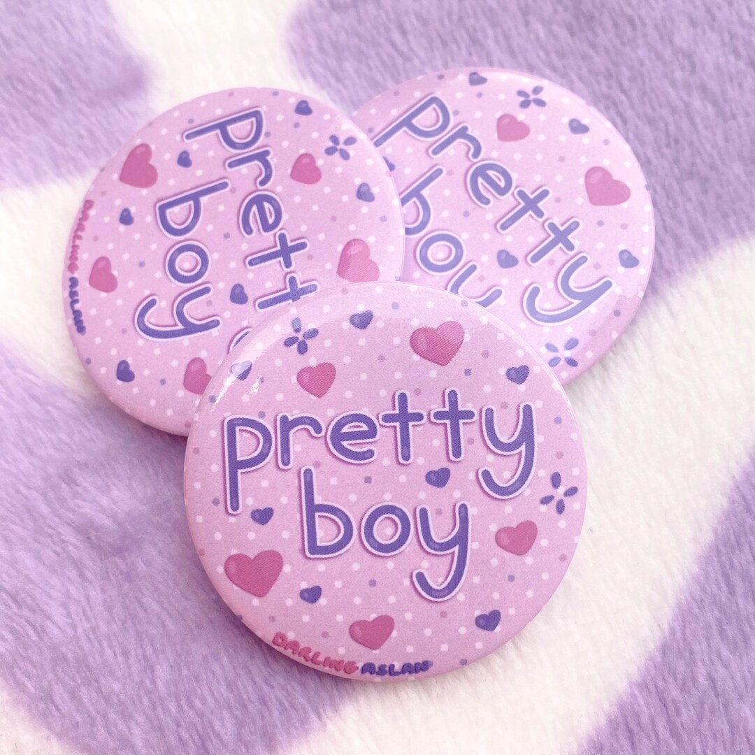 Pretty Boy Badge Button Pins 50mm - Etsy