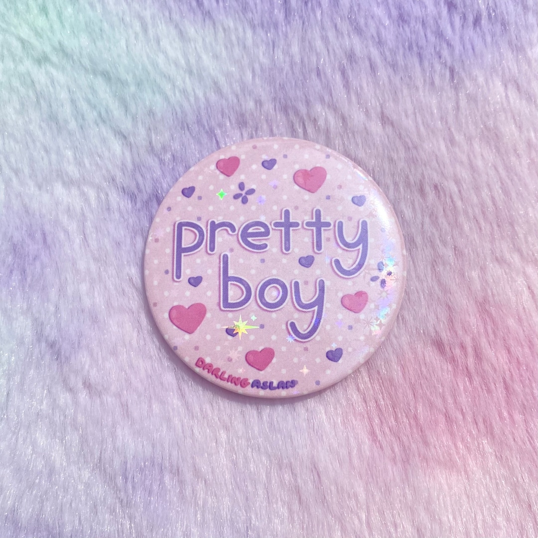 Pretty Boy Badge Button Pins 50mm - Etsy