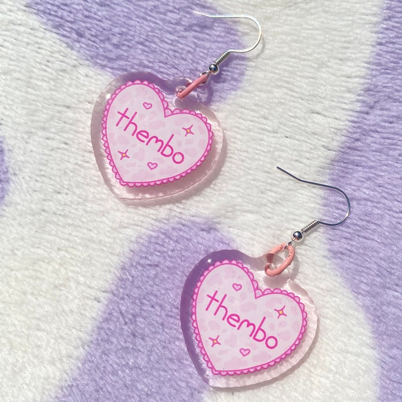 Bimbo Himbo Thembo Charm Earrings // Pastel Kawaii - Etsy