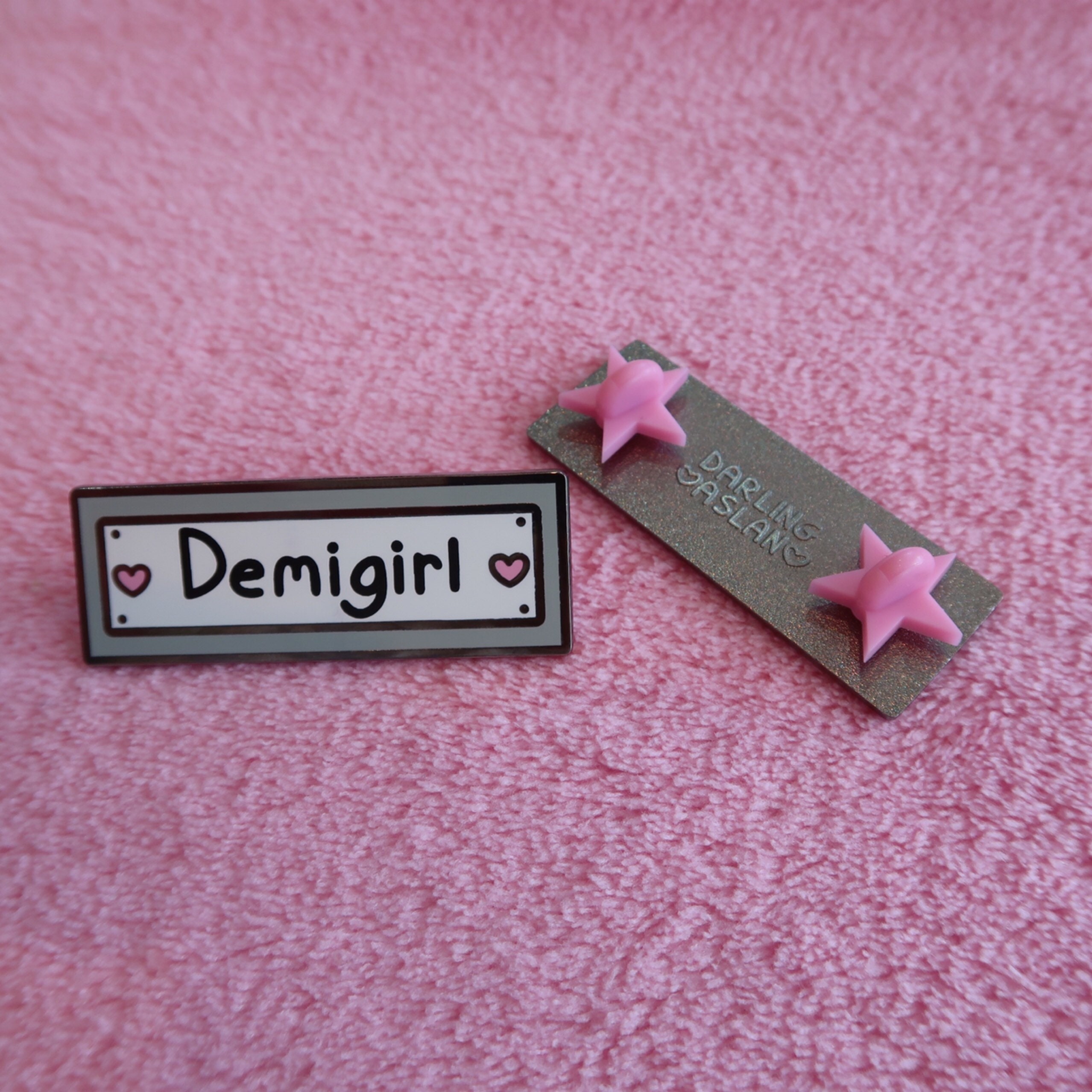Demiboy Demigirl Kawaii Emaille Pin | Etsy