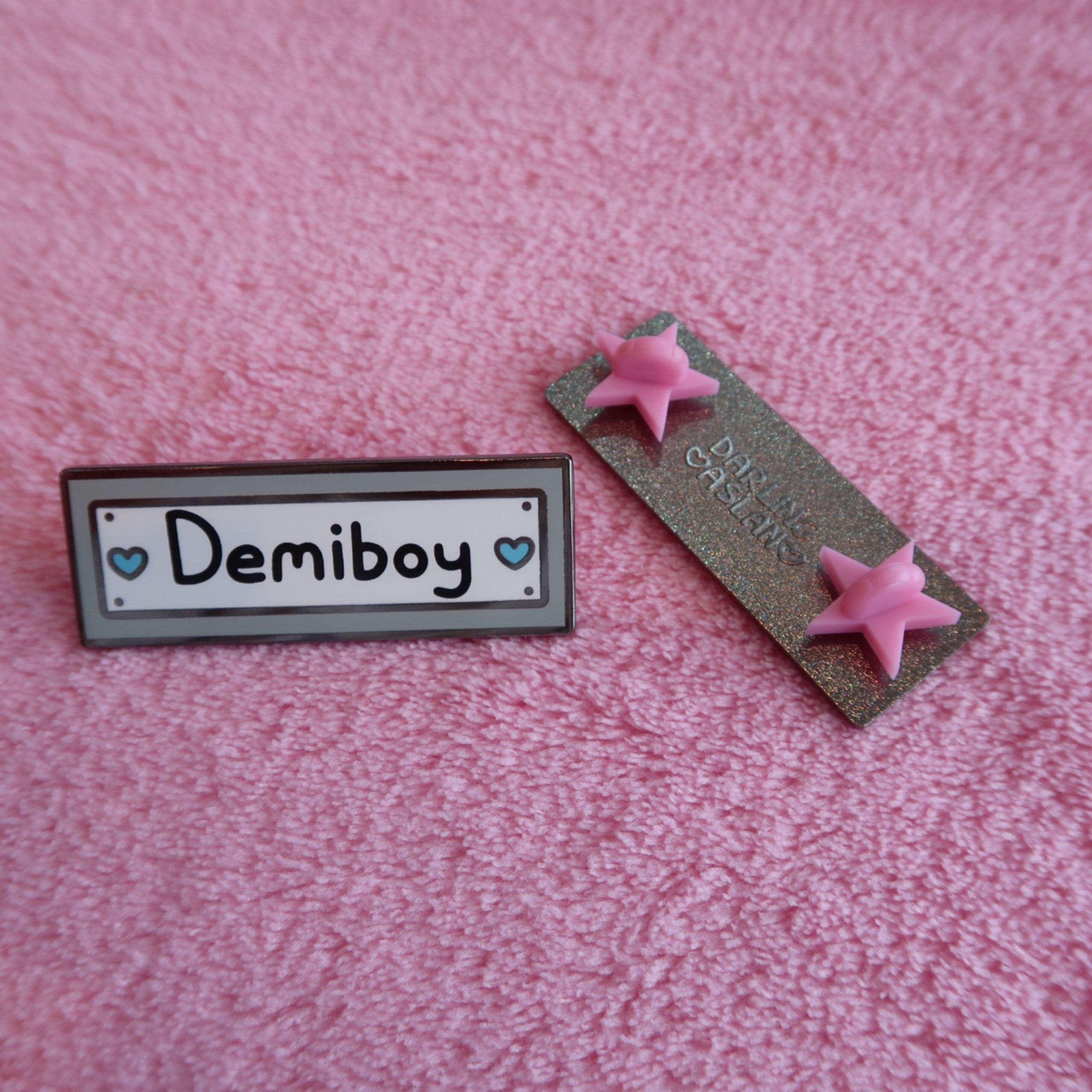 Demiboy Demigirl Kawaii Emaille Pin | Etsy