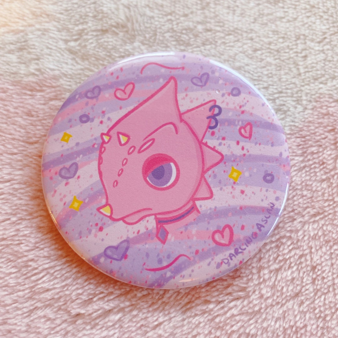 Flick ACNH Kawaii Badge Button 58mm - Etsy