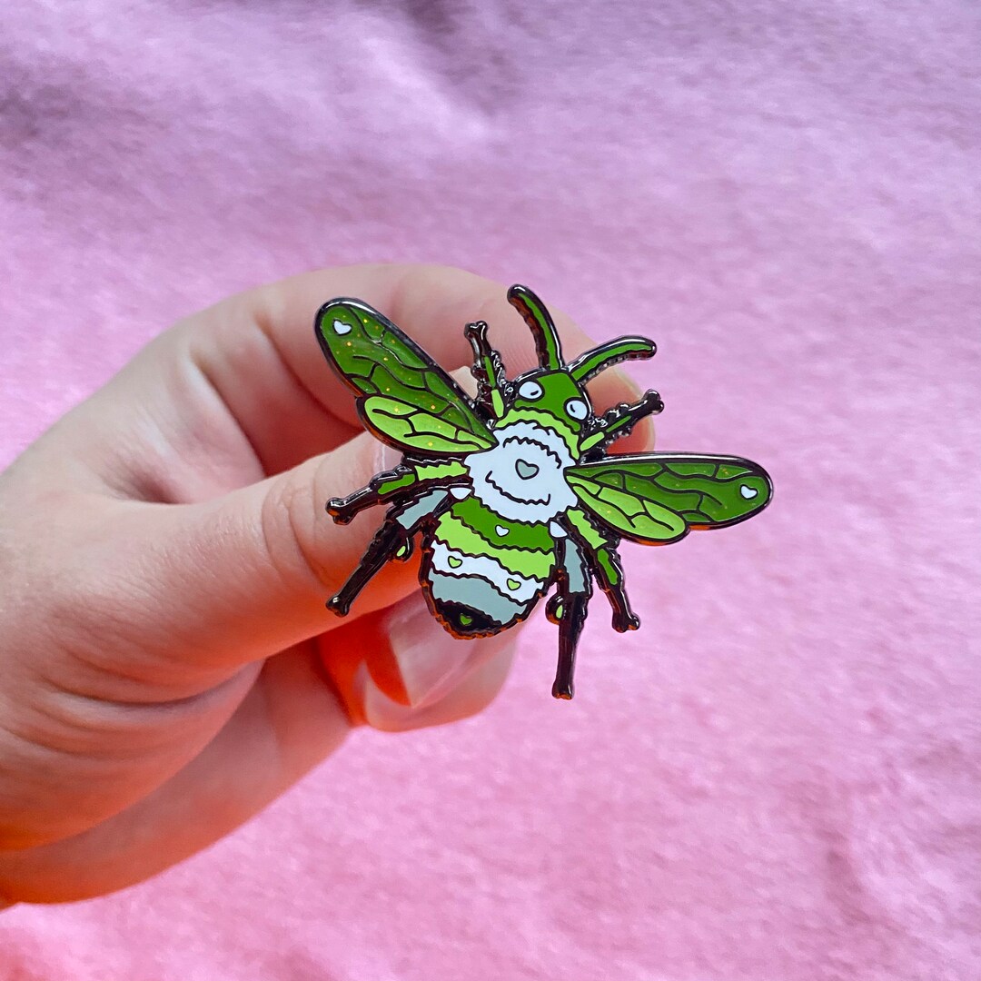 Aromantic Pride Bee Pins // Kawaii Enamel Queer - Etsy