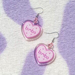 Bimbo Himbo Thembo Charm Earrings // Pastel Kawaii - Etsy