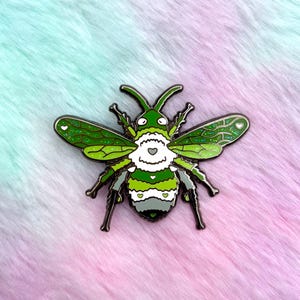 Aromantic Pride Bee Pins // Kawaii Enamel Queer - Etsy