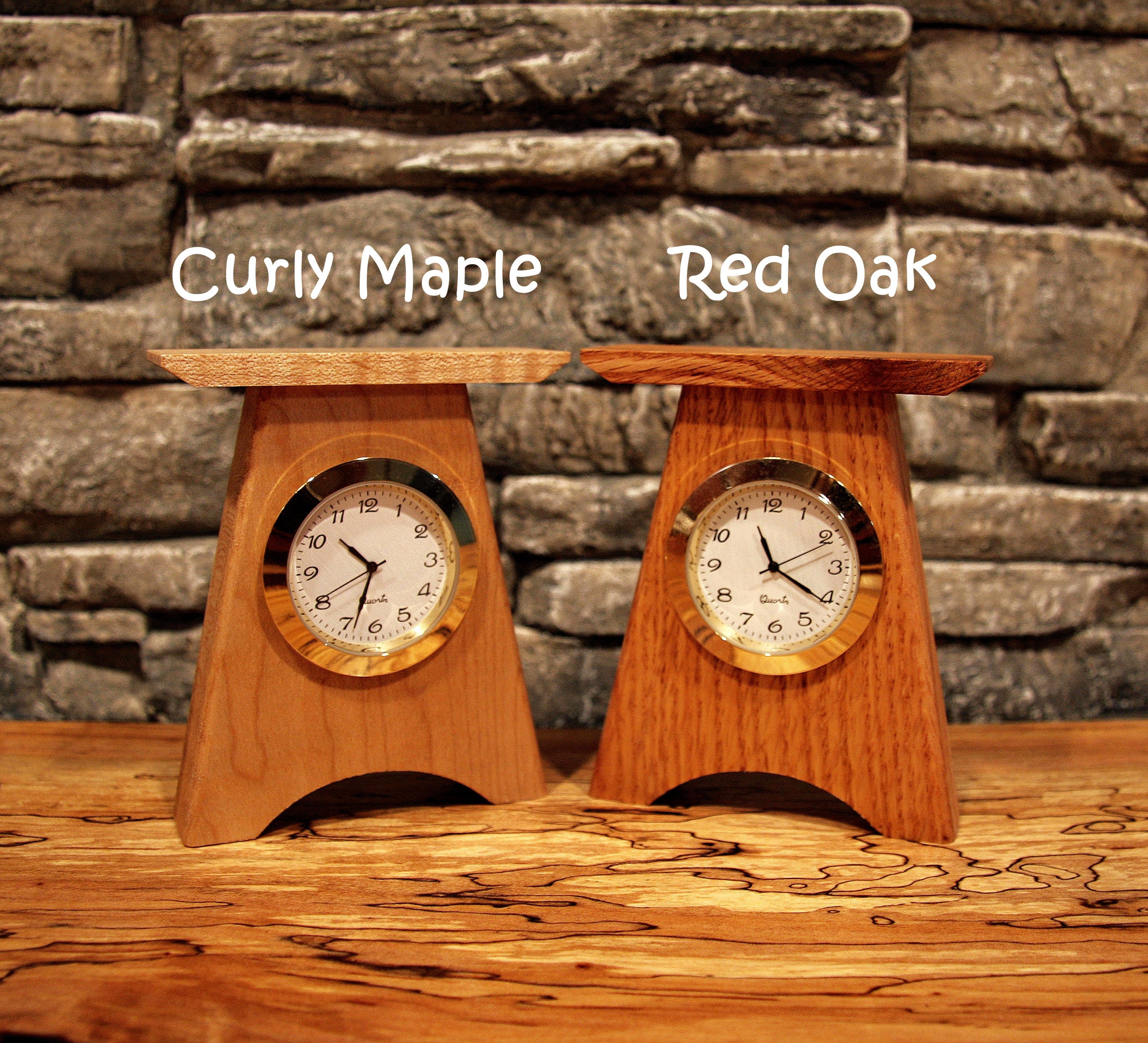Miniature Wood Mantel Desktop Craftsman/mission Tiny Clock - Style #2 ...