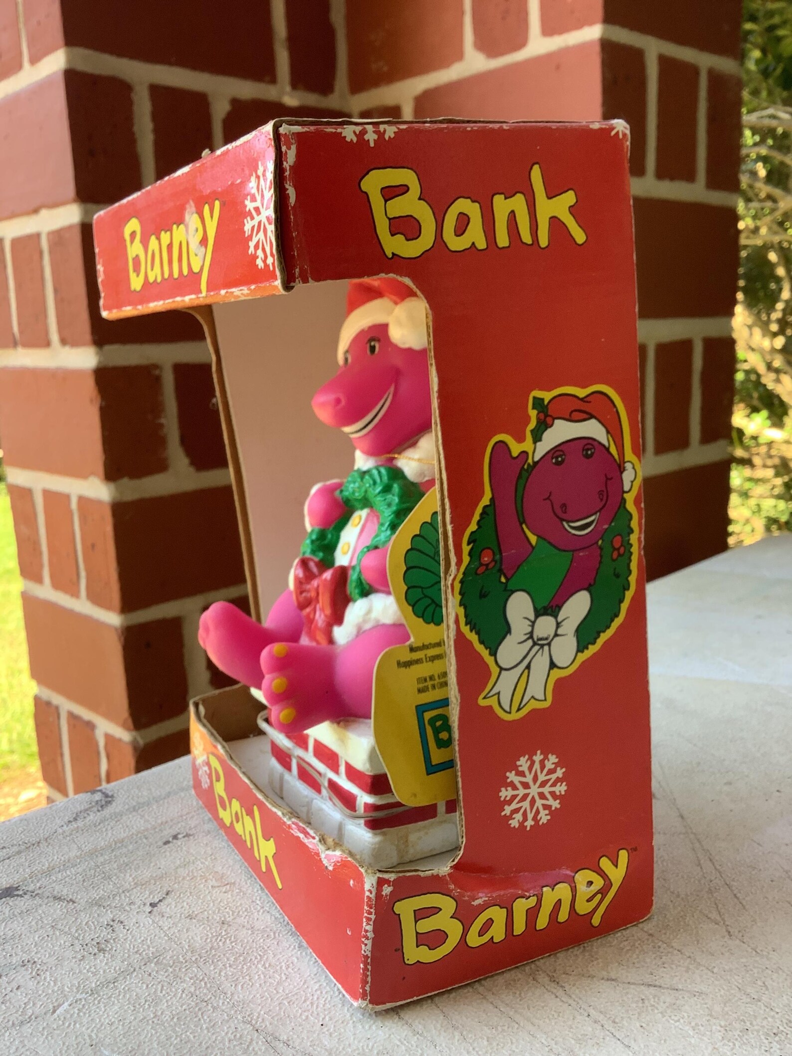 Barney 1993 Christmas Bank - Etsy