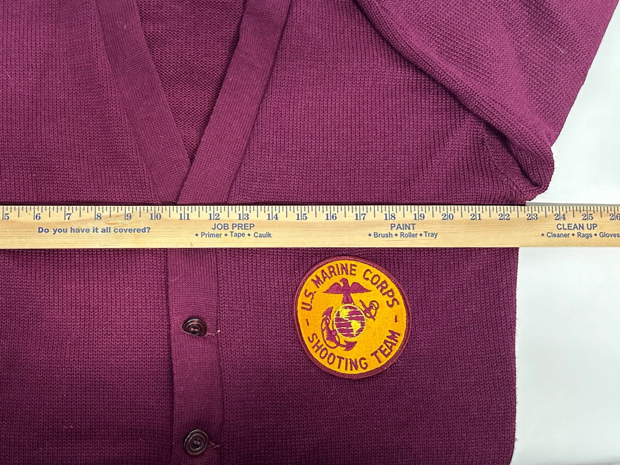 Vtg 50s USMC Marine Corps Shooting Team Letterman Cardigan - Etsy