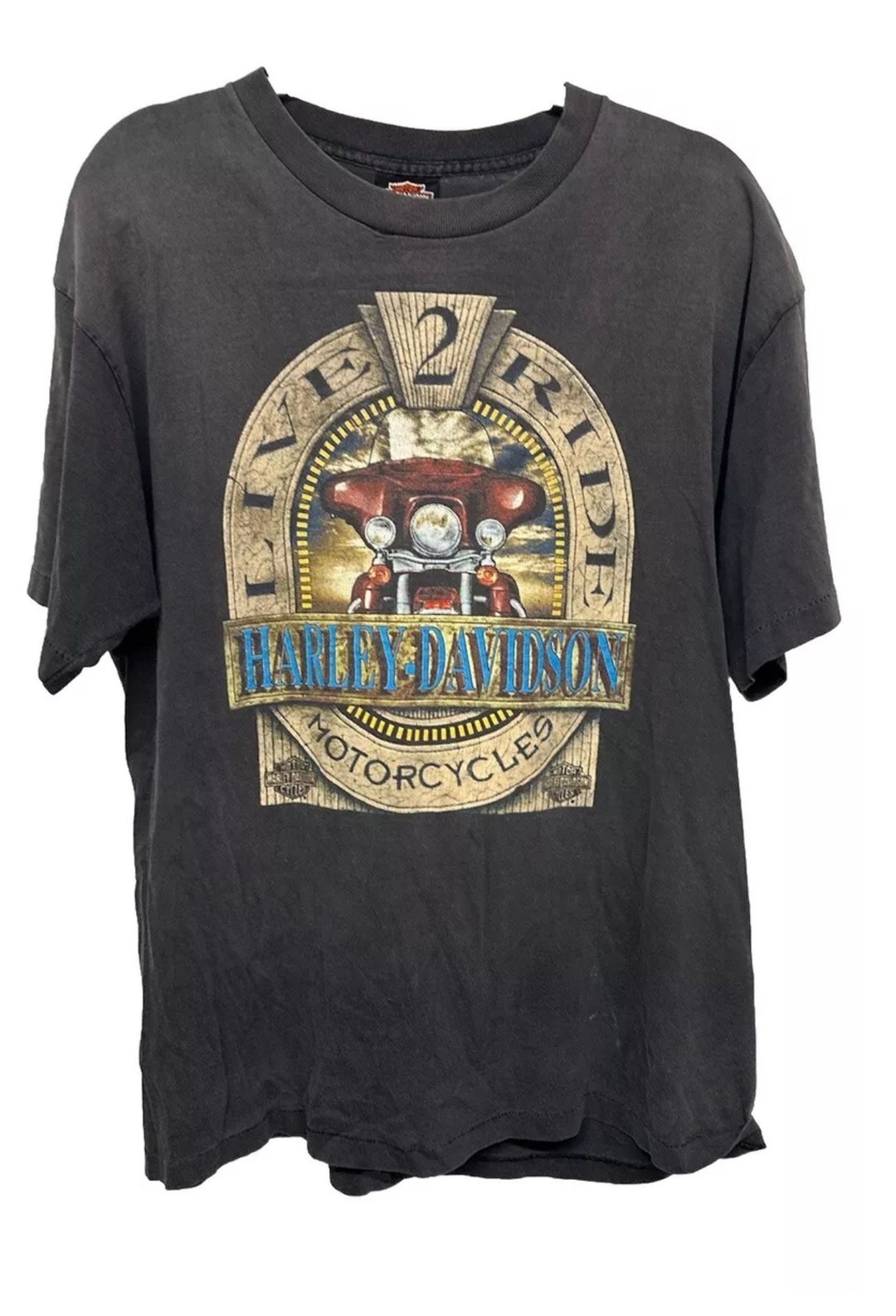 Vtg Harley Davidson Live to Ride T Shirt XL - Etsy