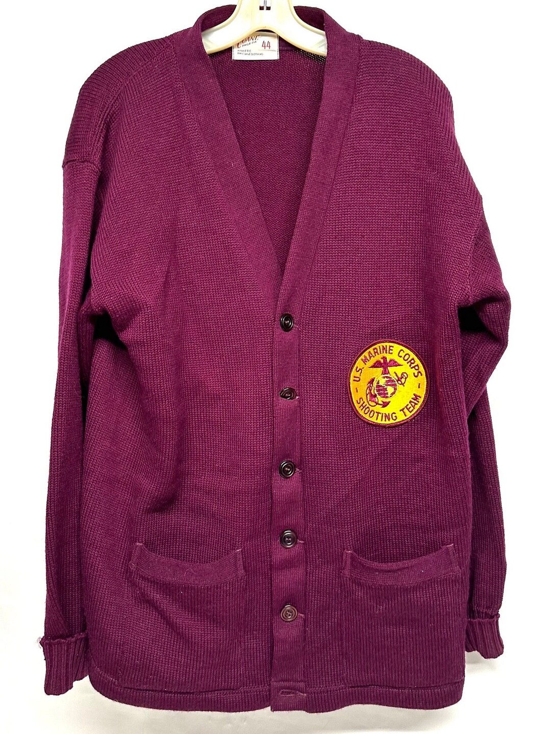 Vtg 50s USMC Marine Corps Shooting Team Letterman Cardigan - Etsy