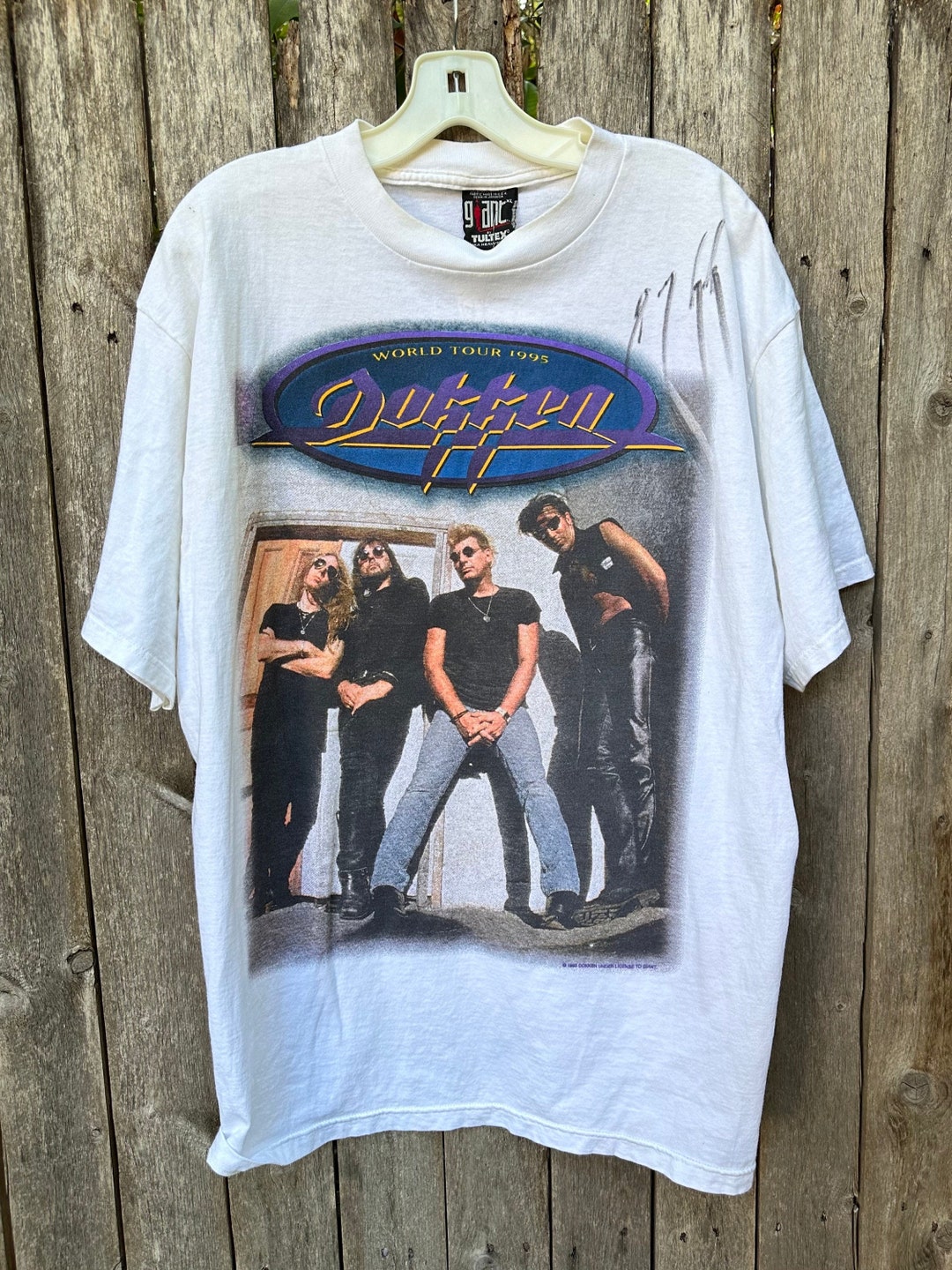 Vtg 1995 Dokken George Lynch Autographed Signed T Shirt XL - Etsy