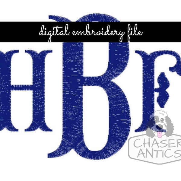 Fishtail Embroidery Font - Etsy