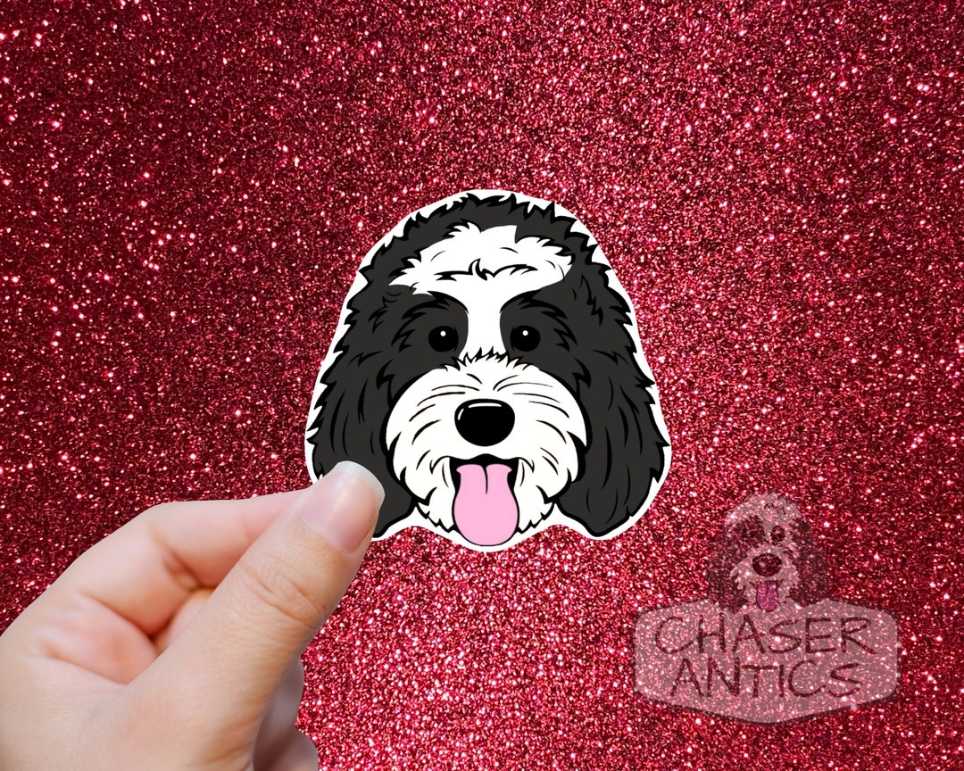 Springerdoodle Doodle Sticker | 2 Inches | Sheepadoodle Goldendoodle ...