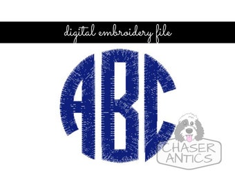 Classic Embroidery Font - Etsy