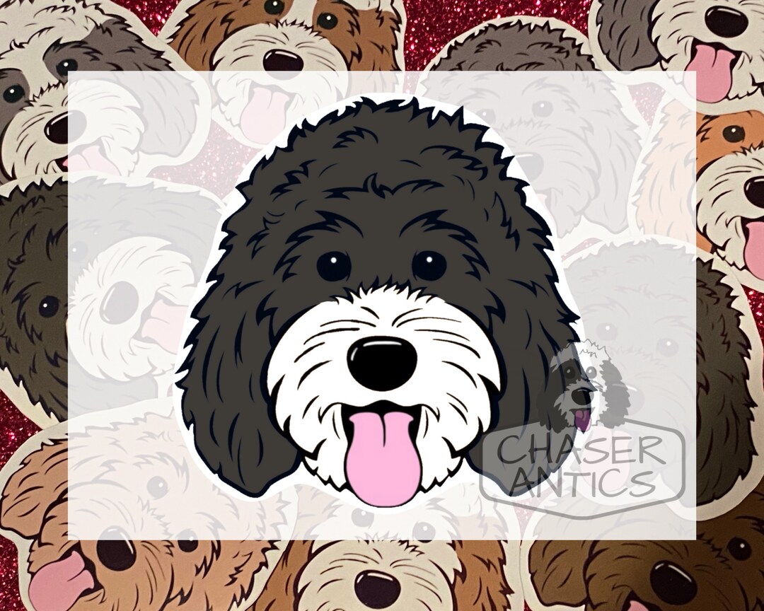 Doodle Sticker 2 Inches Sheepadoodle Goldendoodle Labradoodle - Etsy
