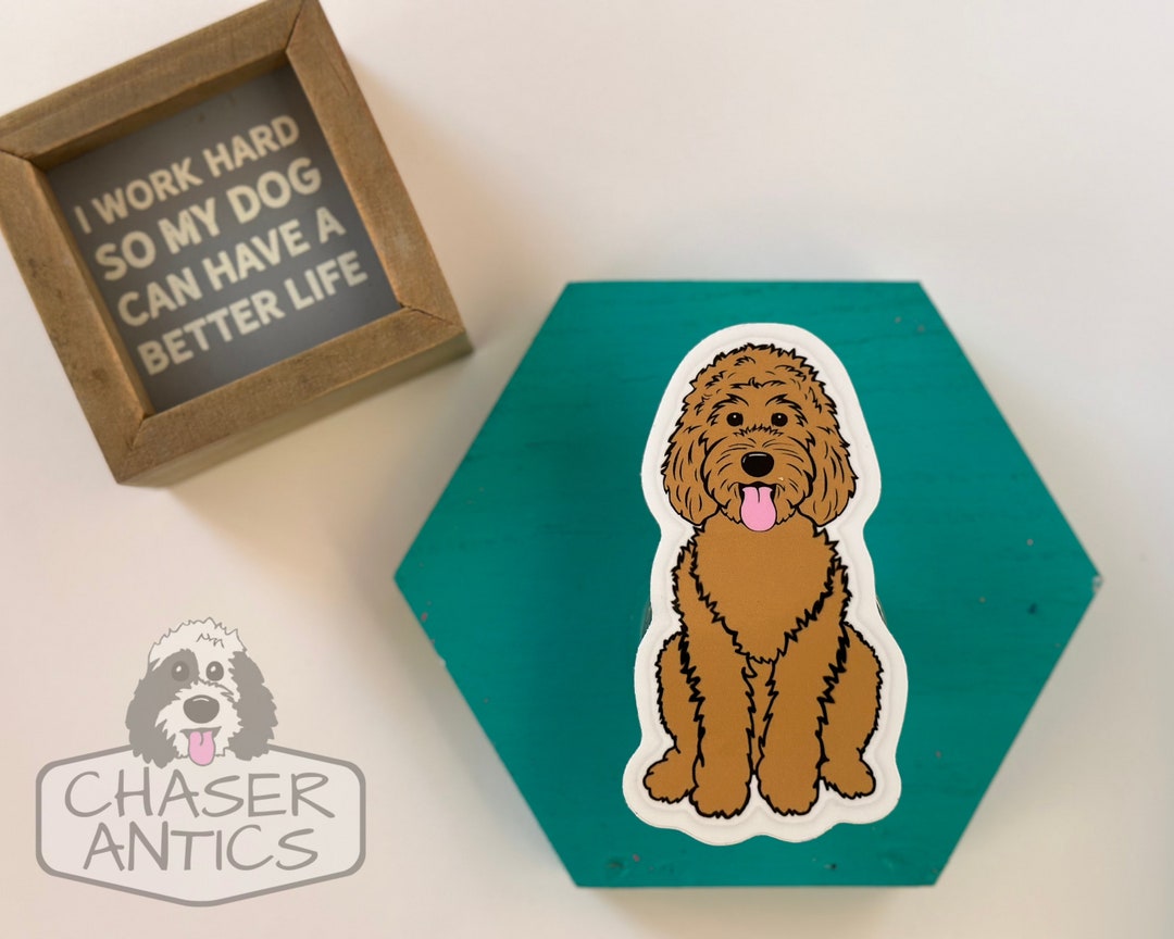 Doodle Sticker 3 4 Inches Sheepadoodle Goldendoodle Labradoodle - Etsy