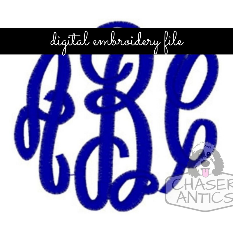 Large Embroidery Font - Etsy