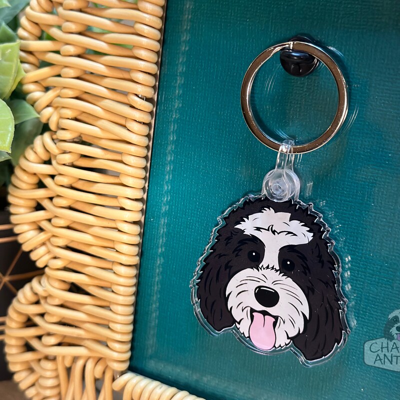 Labradoodle Keychain - Etsy