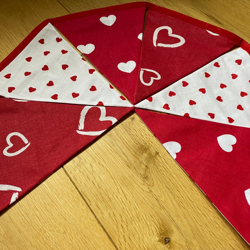 Valentine Bunting - Etsy