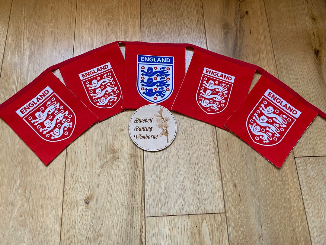 England Football Three Lions Shield Red, White & Blue Emblem Soccer ...