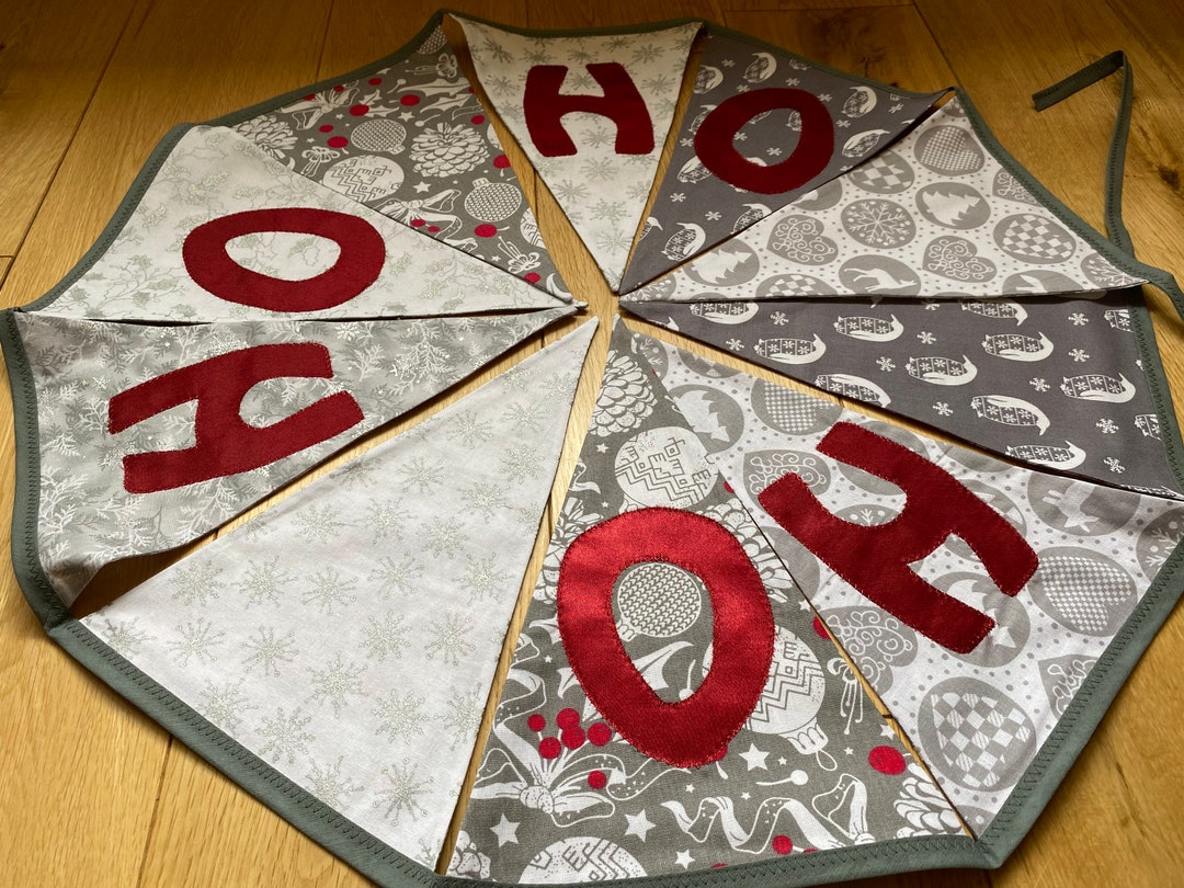 Ho Ho Ho Banderines navideños de pingüino copo de nieve y - Etsy España