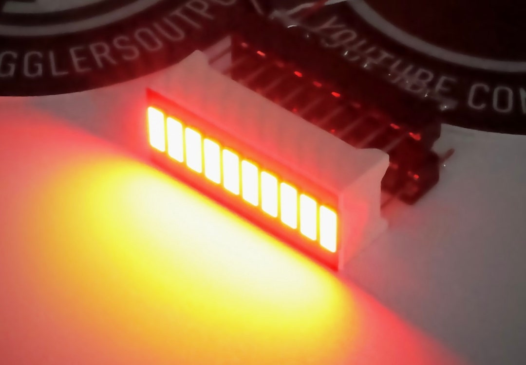 10-LED Segment Bar Graph - Red - Etsy
