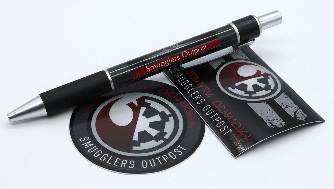 Smugglers Outpost Merch Pack - Includes Magnet, Pen & Vinyl Sticker - Etsy