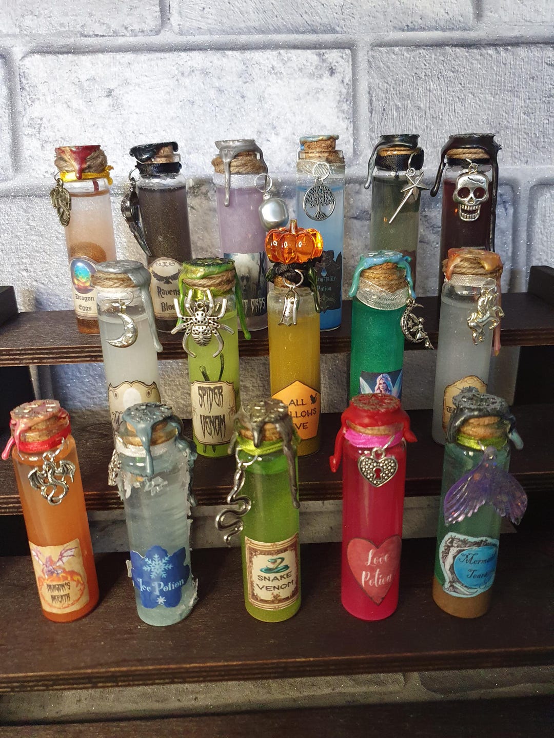 Decorative Potion Bottles, Halloween, Decor, Apocathary - Etsy