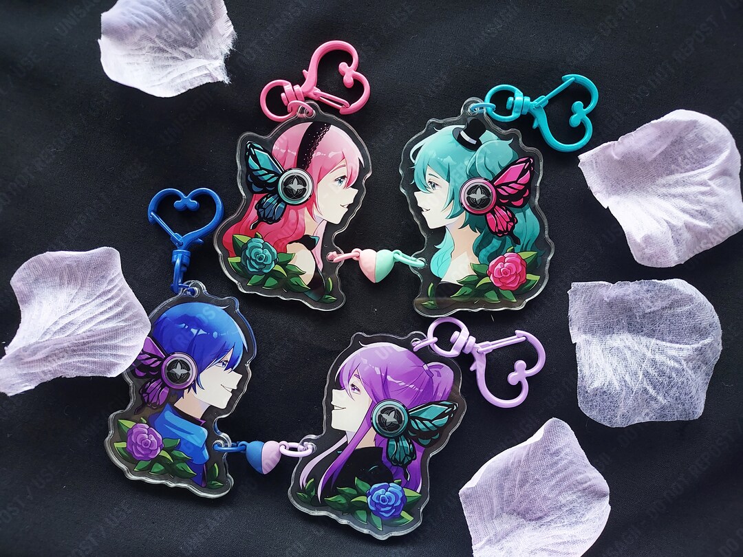 Virtual Singers, Vocaloid Magnet Keychain - Etsy