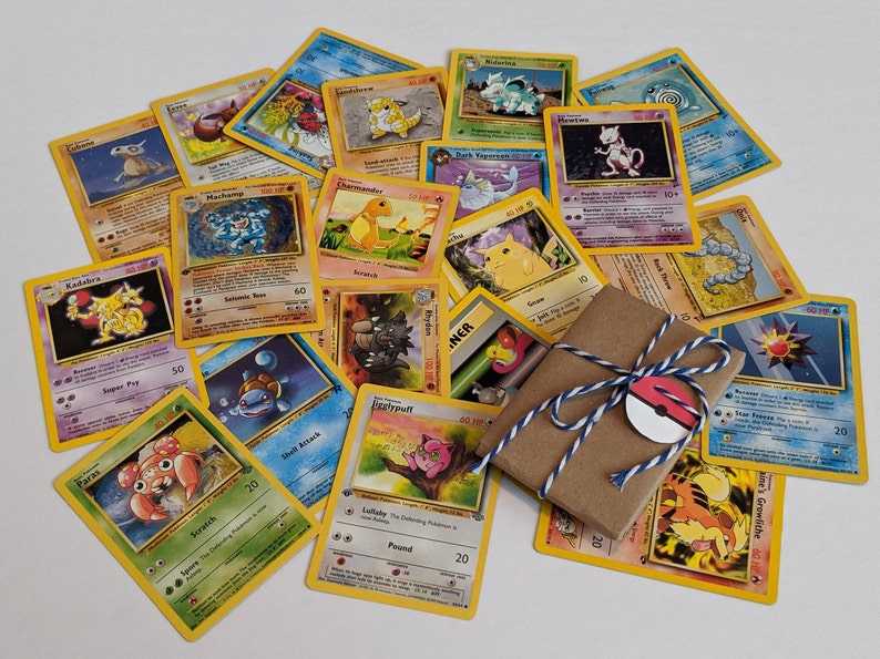 20 Original Vintage Pokemon Card Lot - Etsy