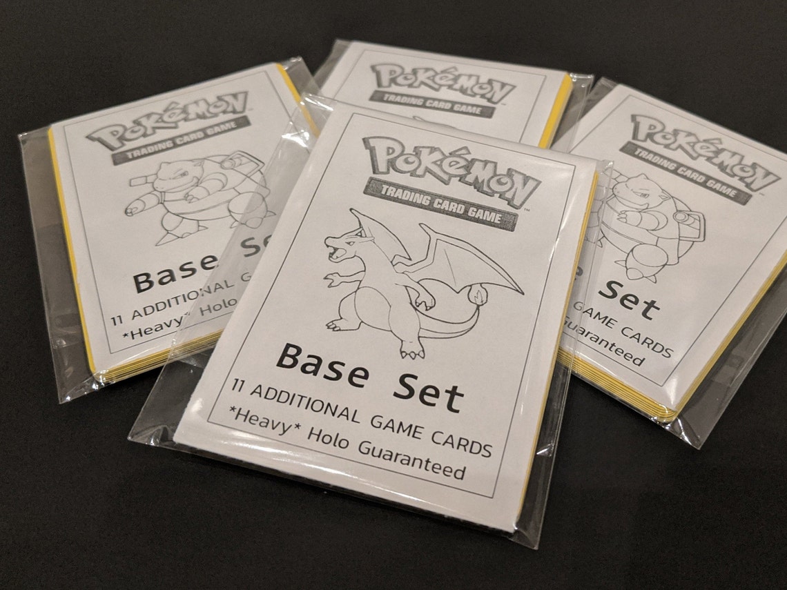 11 Pokemon Cards Base Set Repack Original Vintage Cards With - Etsy