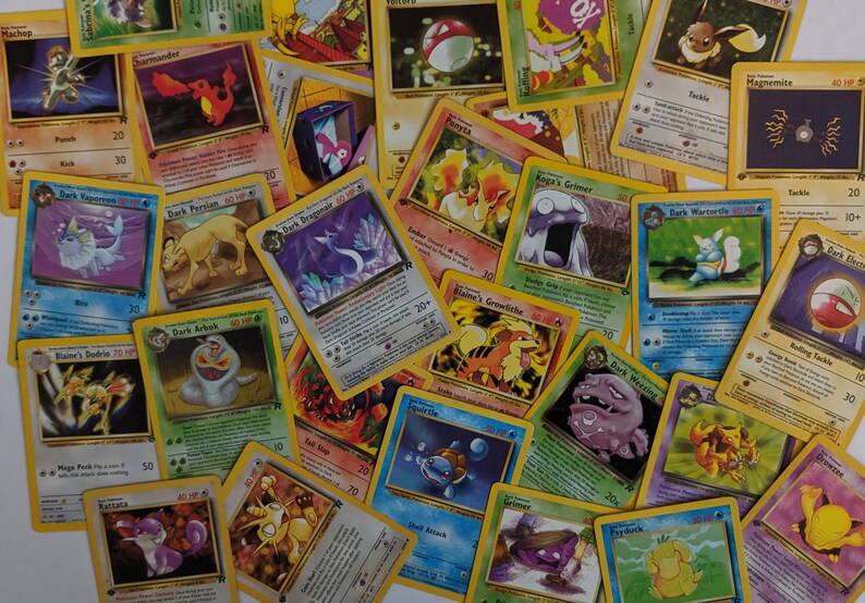 20 Original Vintage Pokemon Card Lot - Etsy