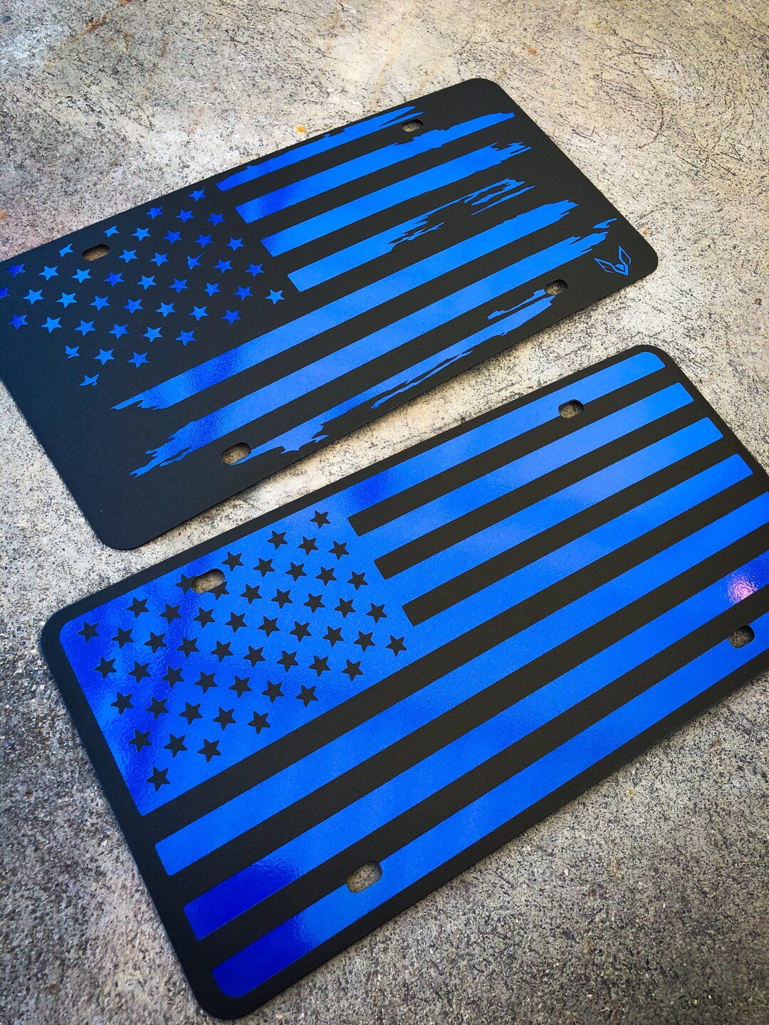 Blue American Flag License Plate - Etsy