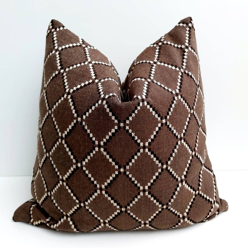 Brown Linen Pillow - Etsy