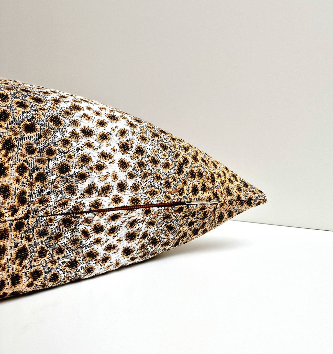 Leopard Print Lumbar Pillow Cover, Animal Print Cushion - Etsy