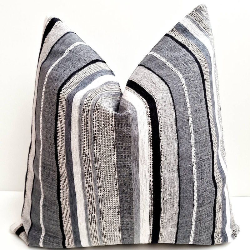 Grey Pillow - Etsy