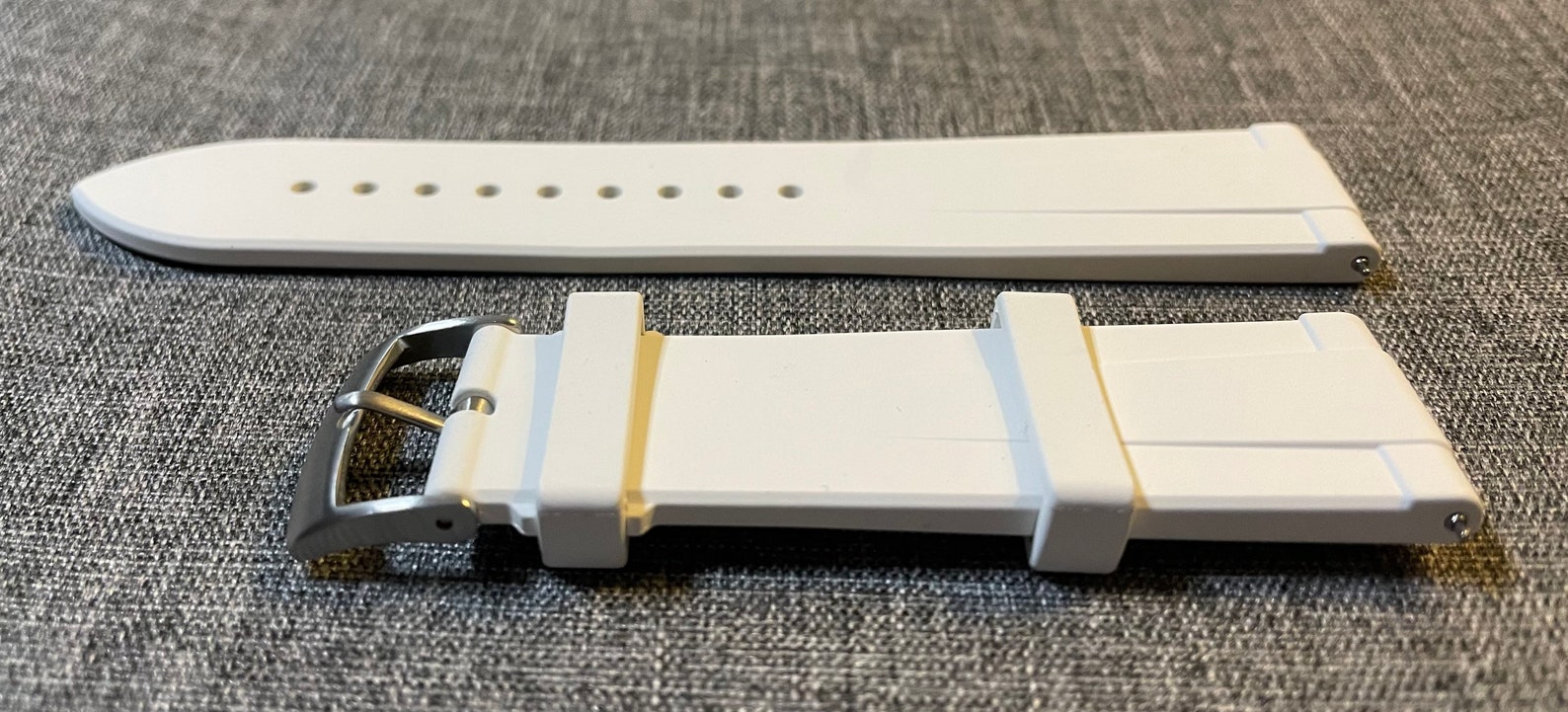 Premium FKM Rubber Hinge Watch Strap / White 20/22mm Quick - Etsy