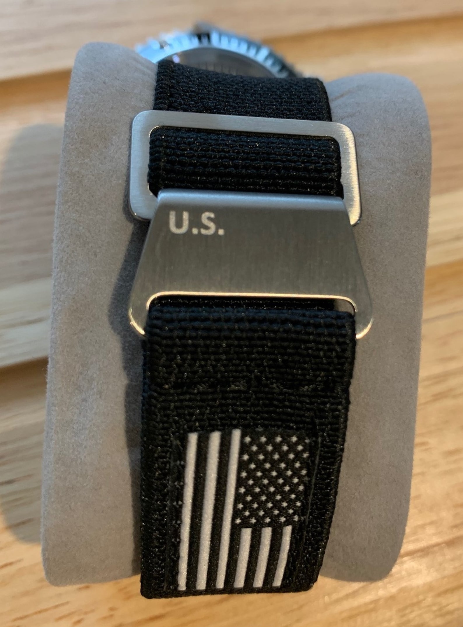 US Military / Marine Nationale Nylon Watch Strap / Stainless Steel ...