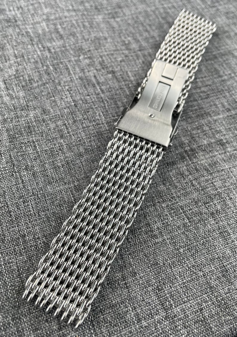Premium 316L Stainless Steel Shark Mesh Watch Bracelet Strap - Etsy