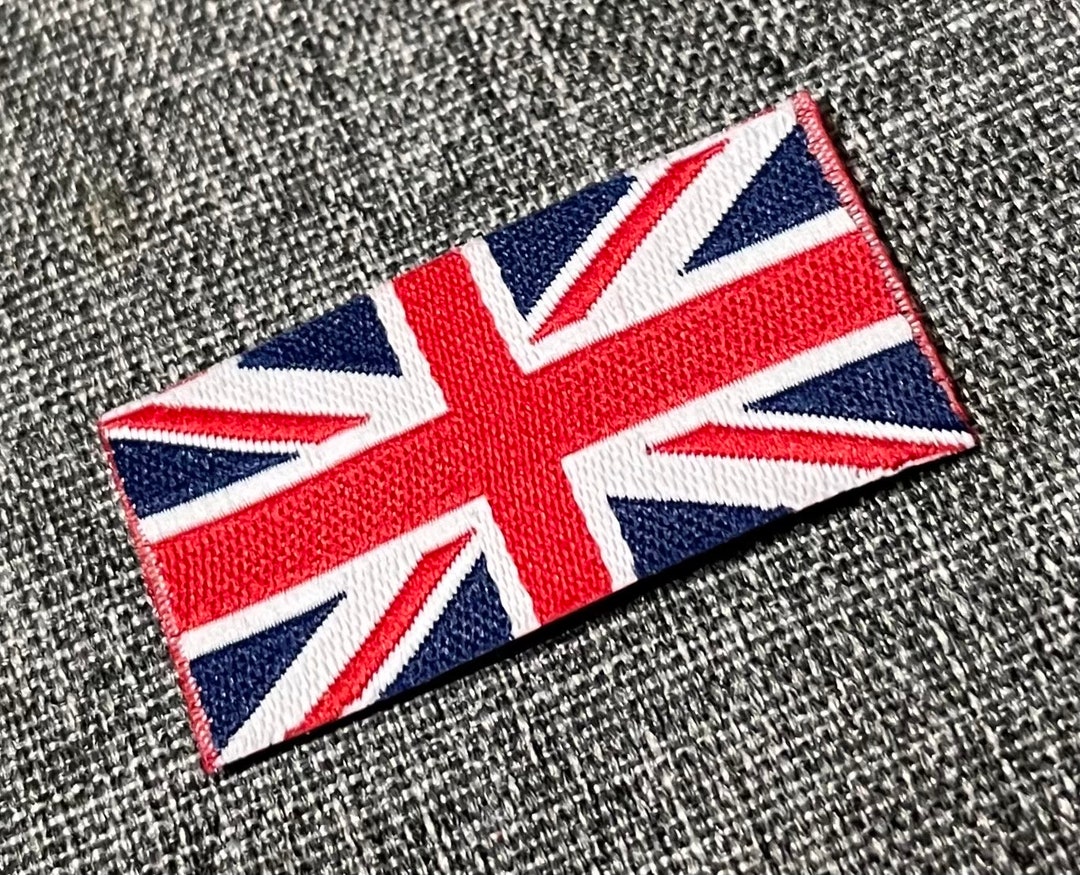 UK Union Jack Flag Nylon Patch - Full Colour 32mm X 17mm - Etsy