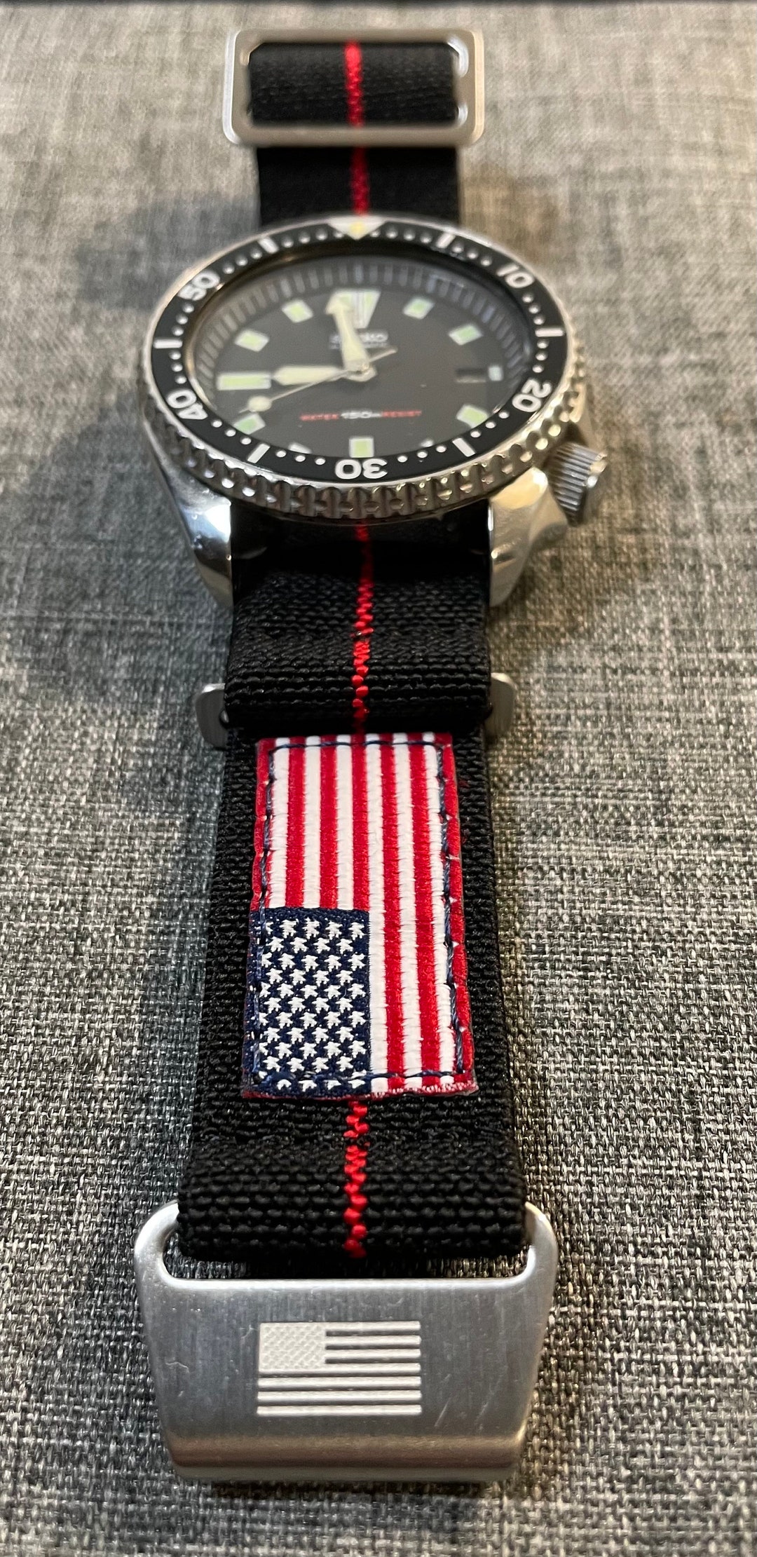 US Marine Nationale Nylon Watch Strap / Patriotic Colours / - Etsy