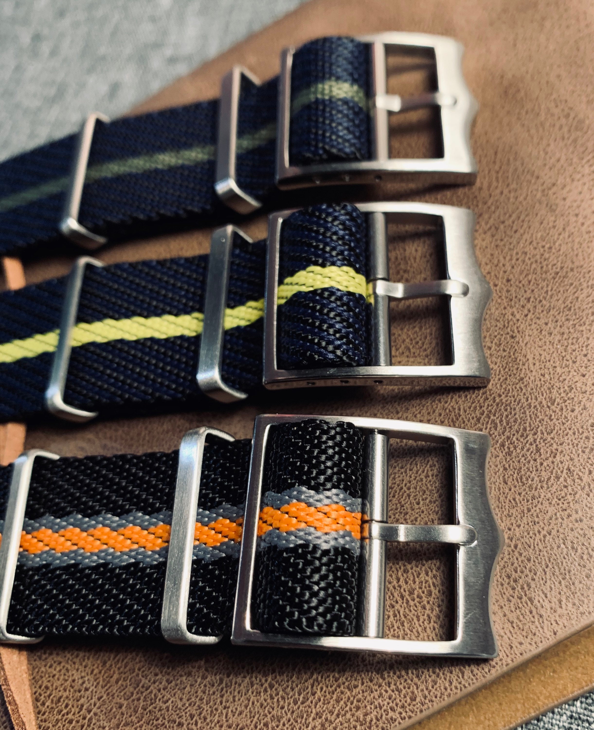 Premium Single Pass Tudor Nylon Watch Strap / Blue/Khaki / | Etsy