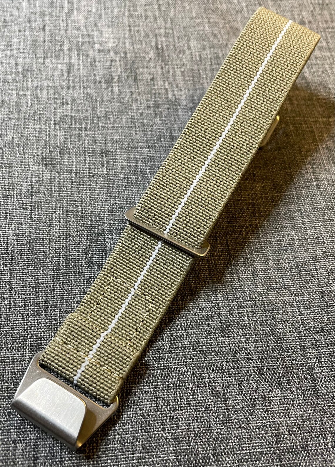 US Military / Marine Nationale Nylon Watch Strap / Stainless Steel ...