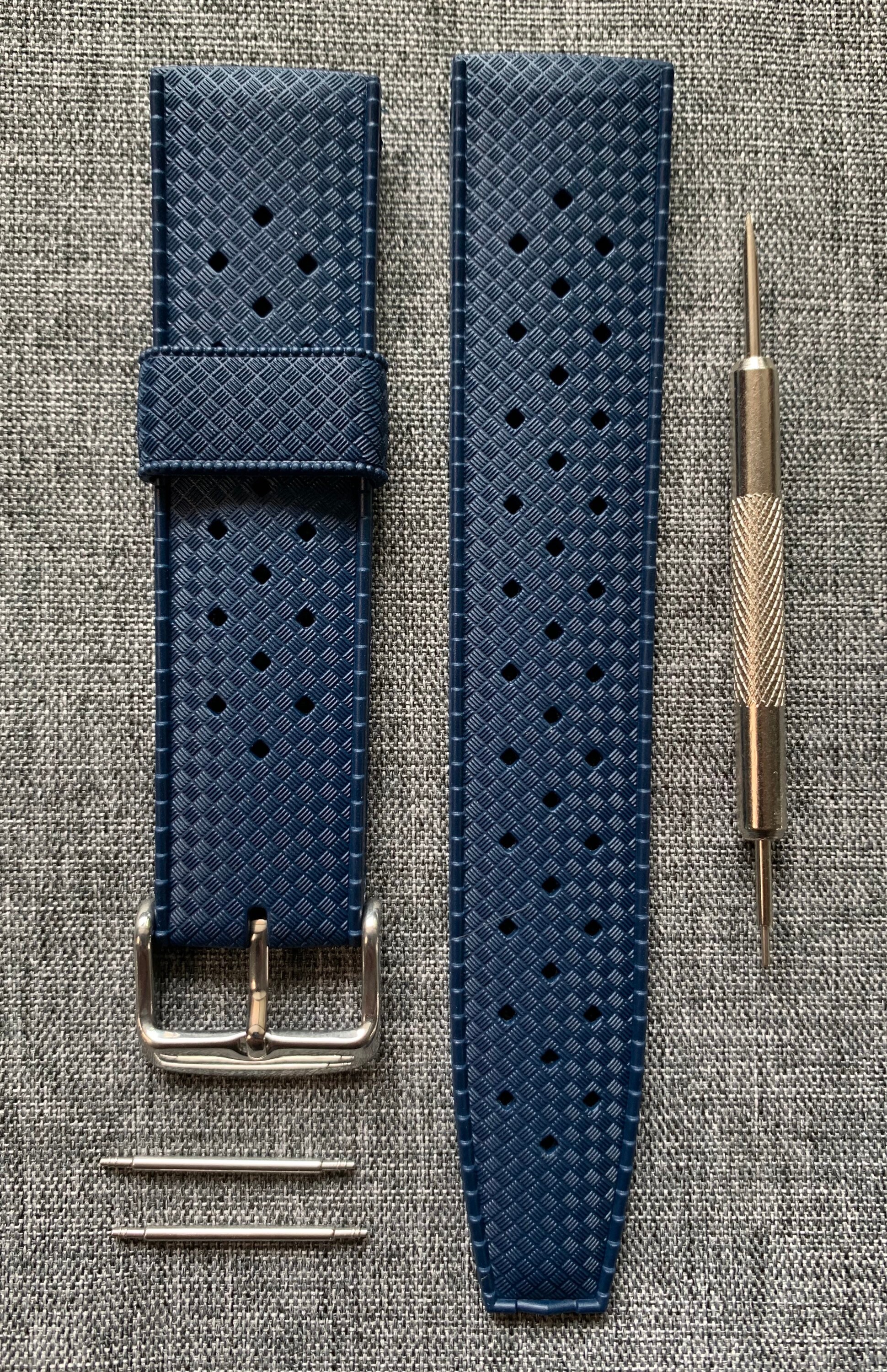 Premium Tropic Watch Strap / Soft Silicone / Deep Blue / | Etsy