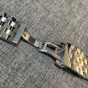 Premium 5 Link Polished/brushed 316L Stainless Steel Watch Bracelet 20 ...