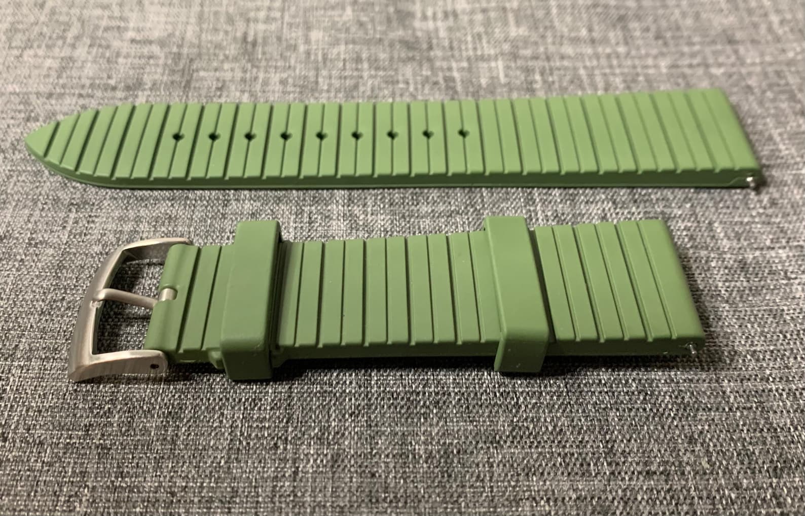 Premium FKM Rubber Tropic Divers Watch Strap / Military Green - Etsy